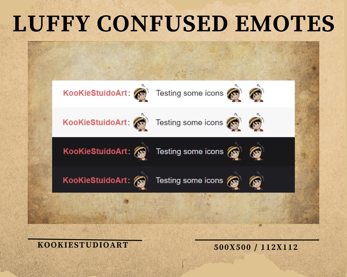 Confused Emote, Cute/kawaii Chibi Animated Emote - Etsy