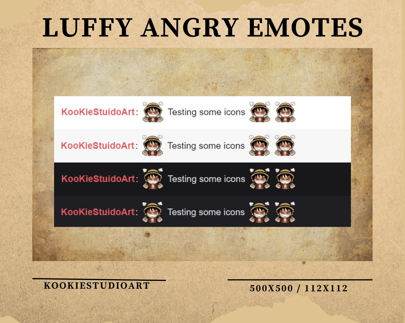 Angry Emote, Cute/kawaii Chibi Animated Emote - Etsy