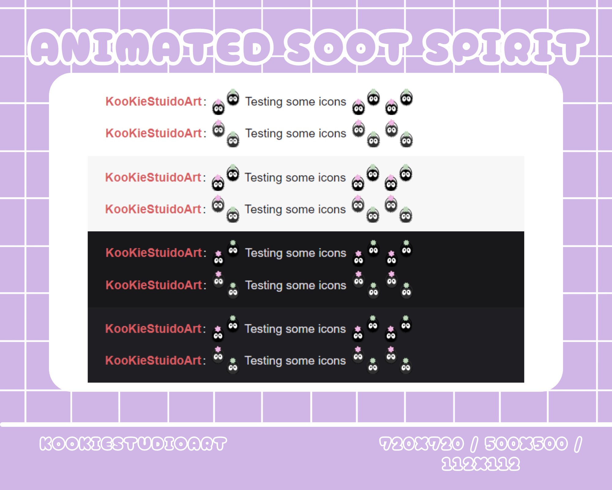 Soot Spirit Emote, Cute/kawaii Animated Emote - Etsy