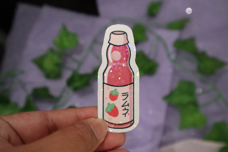 Strawberry Ramune Sticker - Etsy