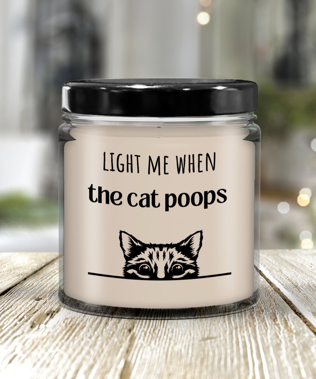 Light Me When the Cat Poops Candle, Funny Candle for Cat Owner, Funny ...