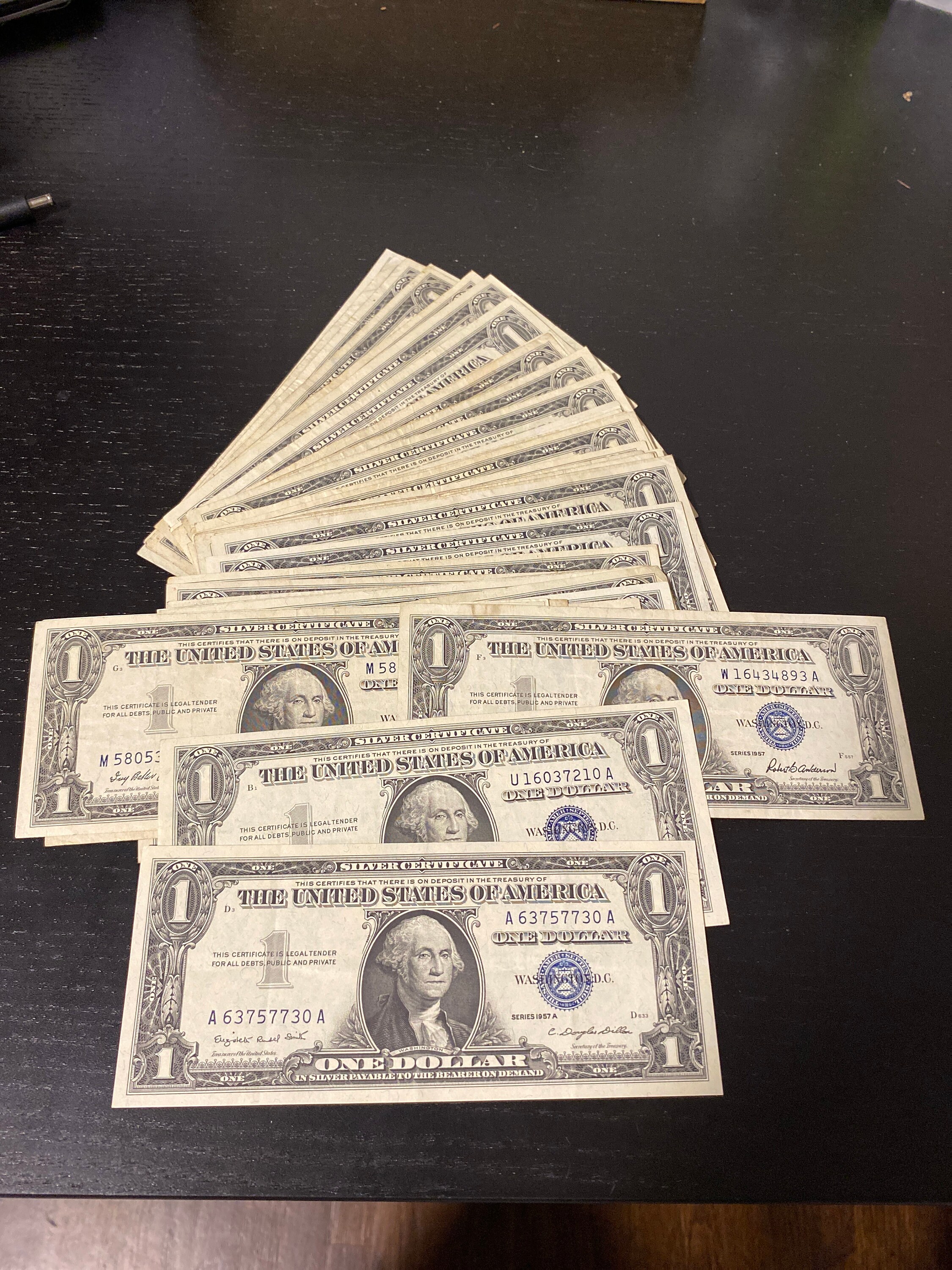 Estate Sale Find 1957 Silver Certificate (5 Note) Sets - Etsy