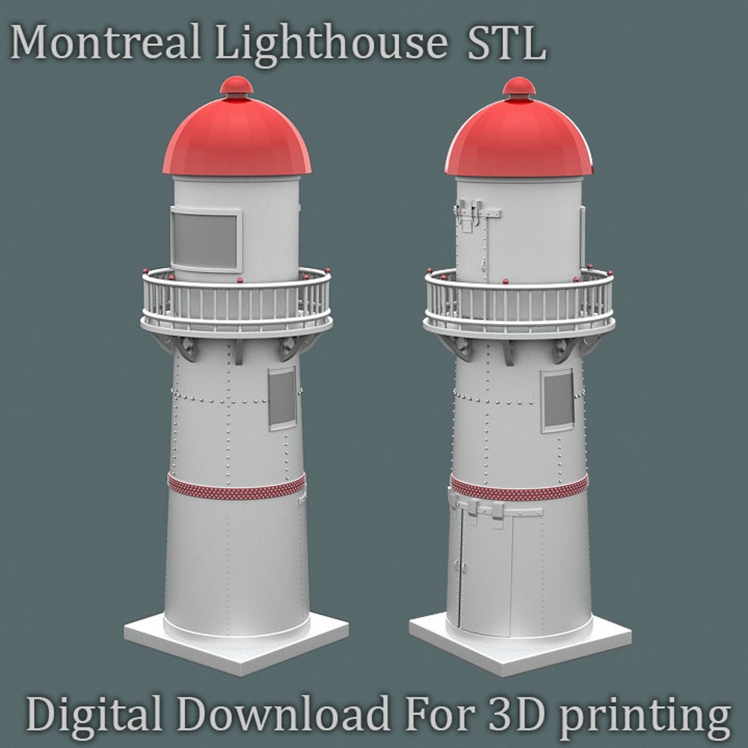 Montreal Lighthouse STL - Etsy