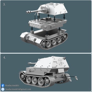 Ferdinand Toon Tank 3D Print Model STL - Etsy