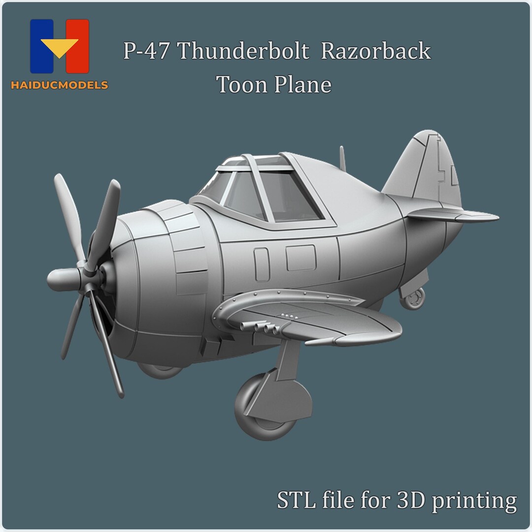 P-47 Thunderbolt Razorback Egg Plane - Etsy