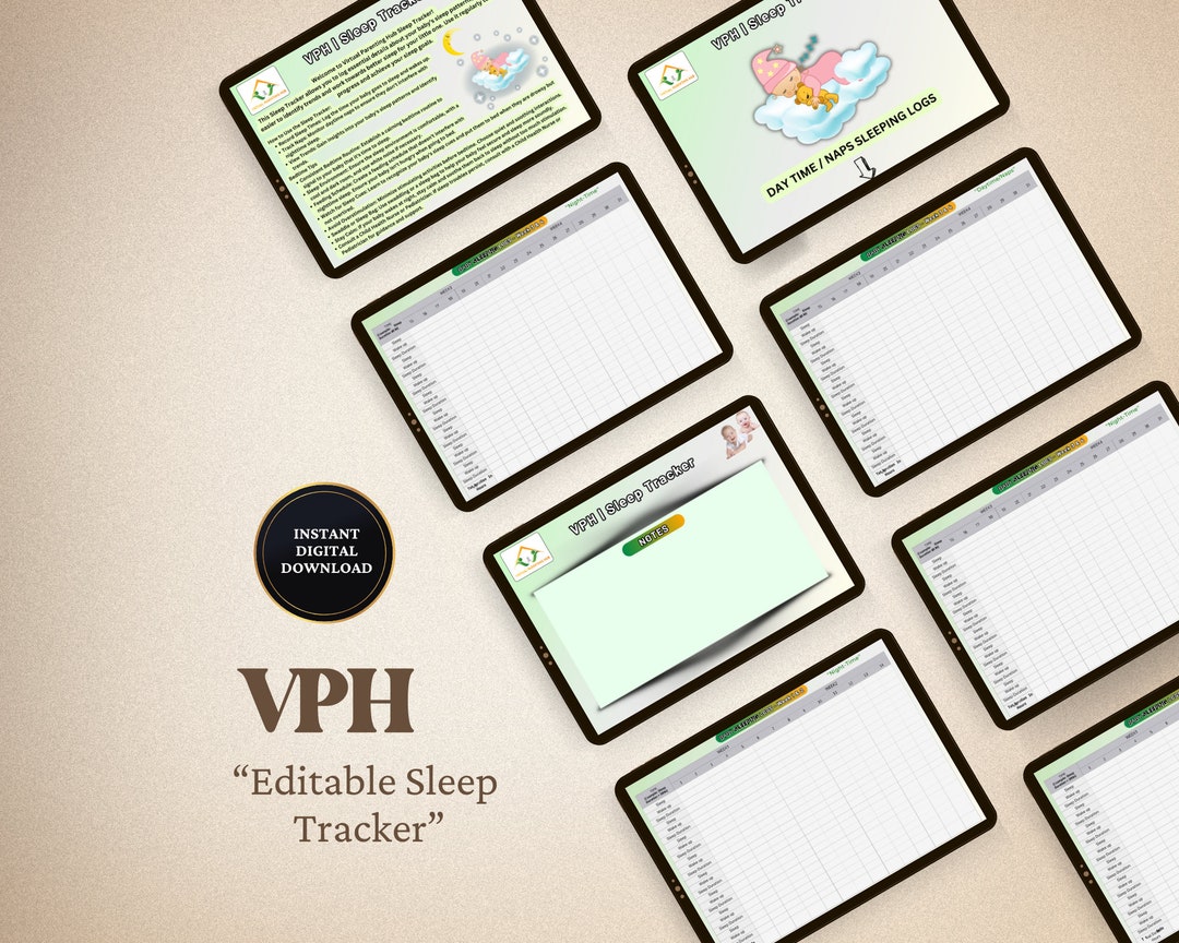 Sleep Tracker Baby Sleeping Logs Monthly Sleep Tracker Baby - Etsy