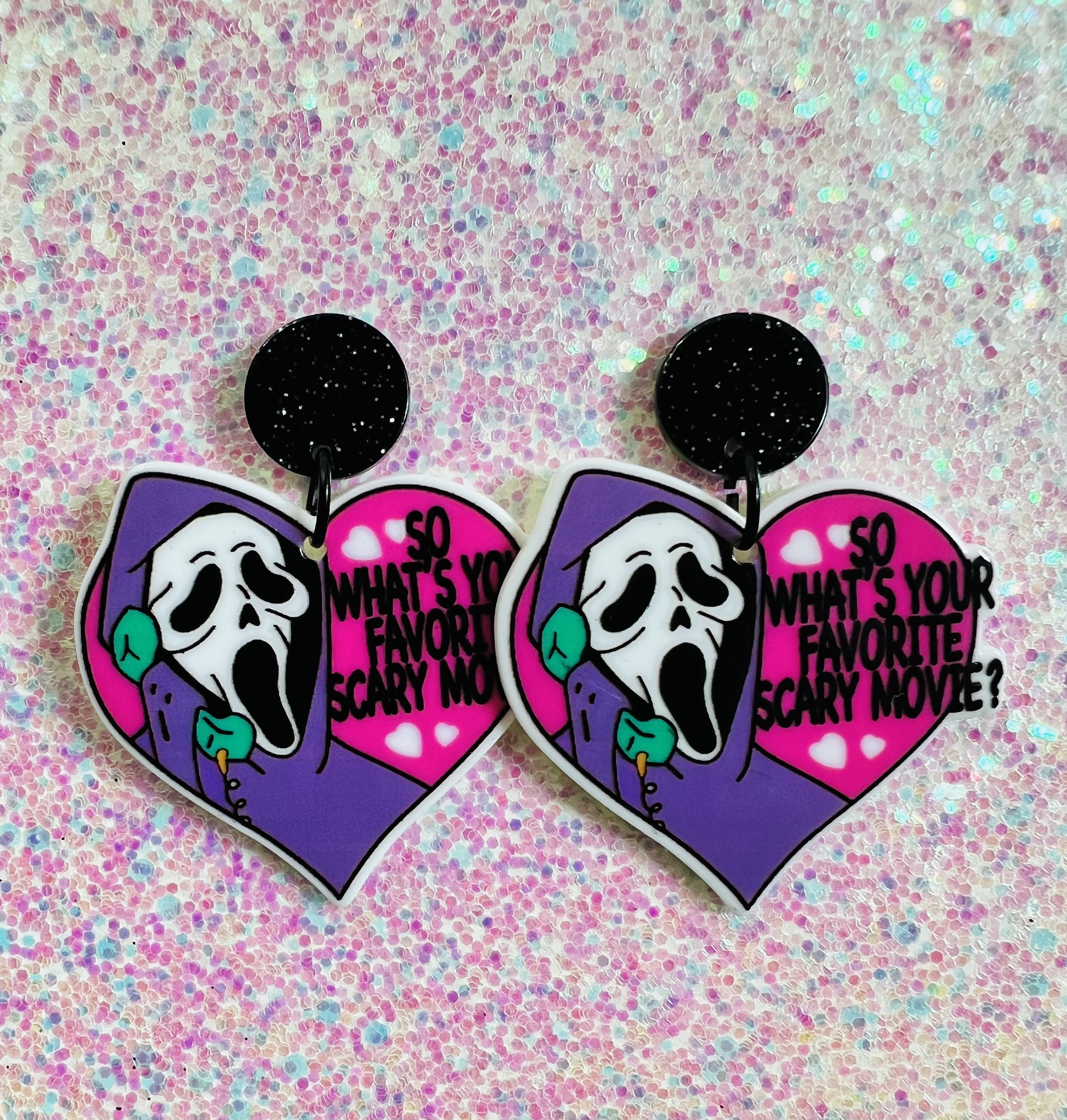 Ghostface Earrings, Scream, Horror Earrings - Etsy