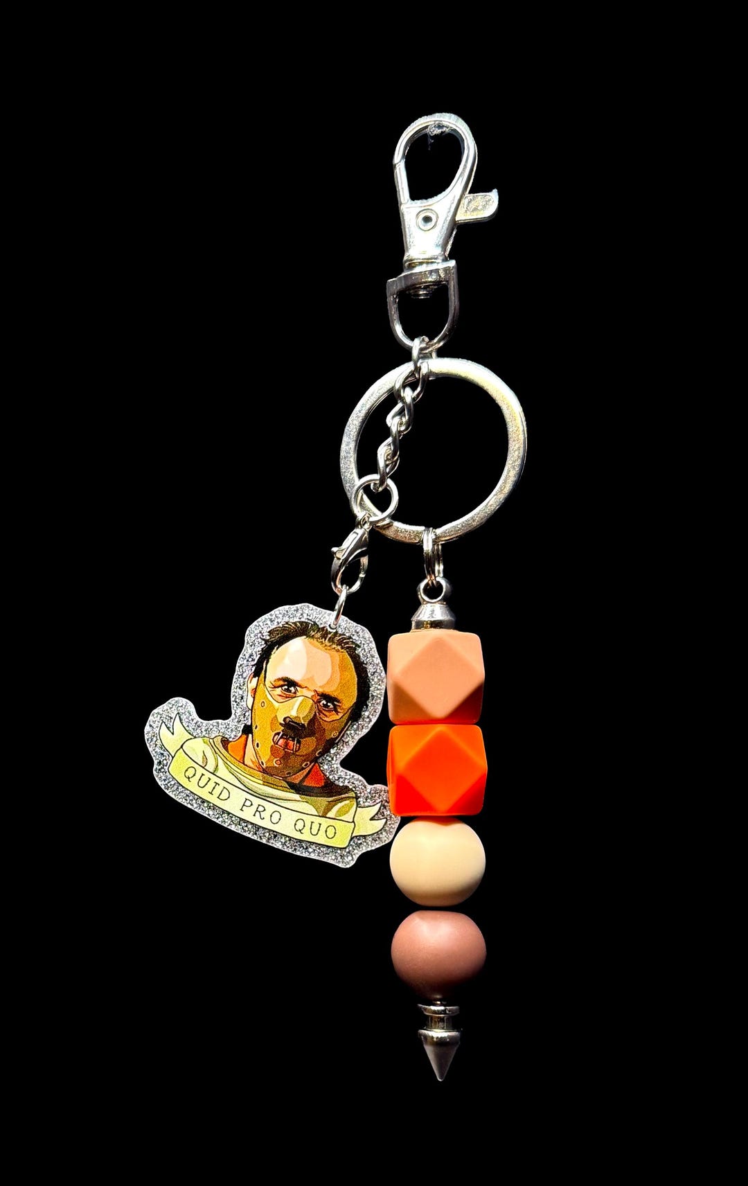 Horror Bag Charm, Beaded Keychain Bar, Cannibal Keychain, Spooky Season ...
