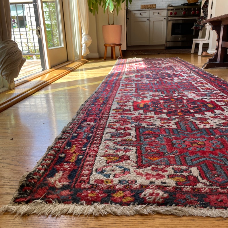 Stunning Heriz Runner - Wool Rug - Etsy