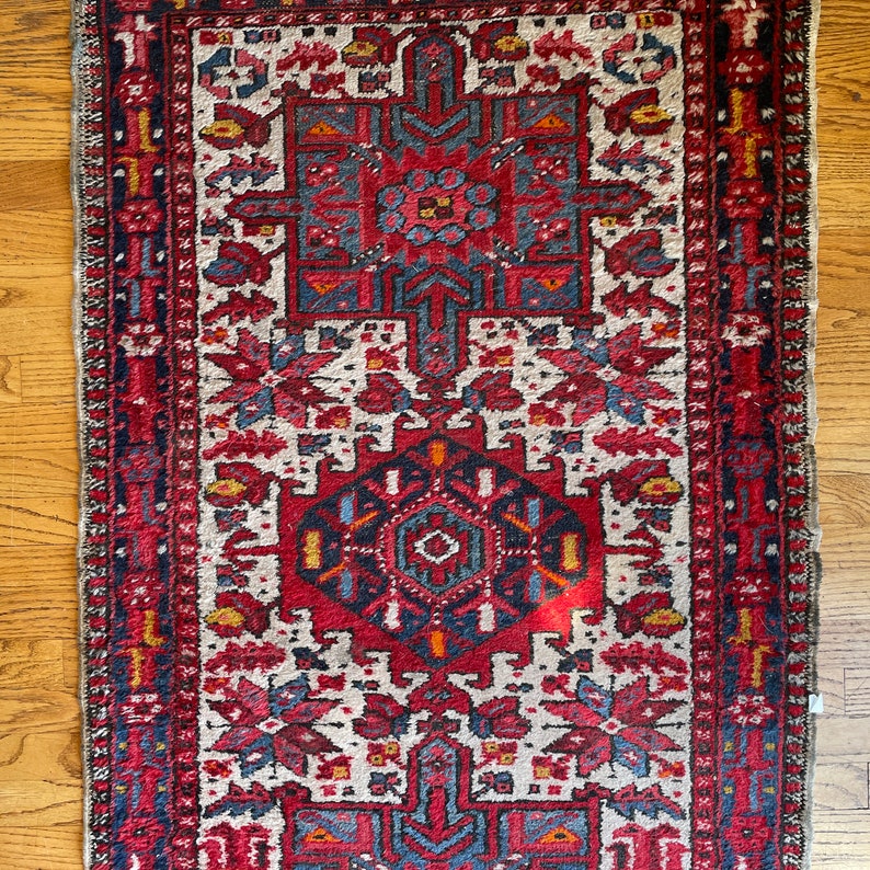 Stunning Heriz Runner - Wool Rug - Etsy