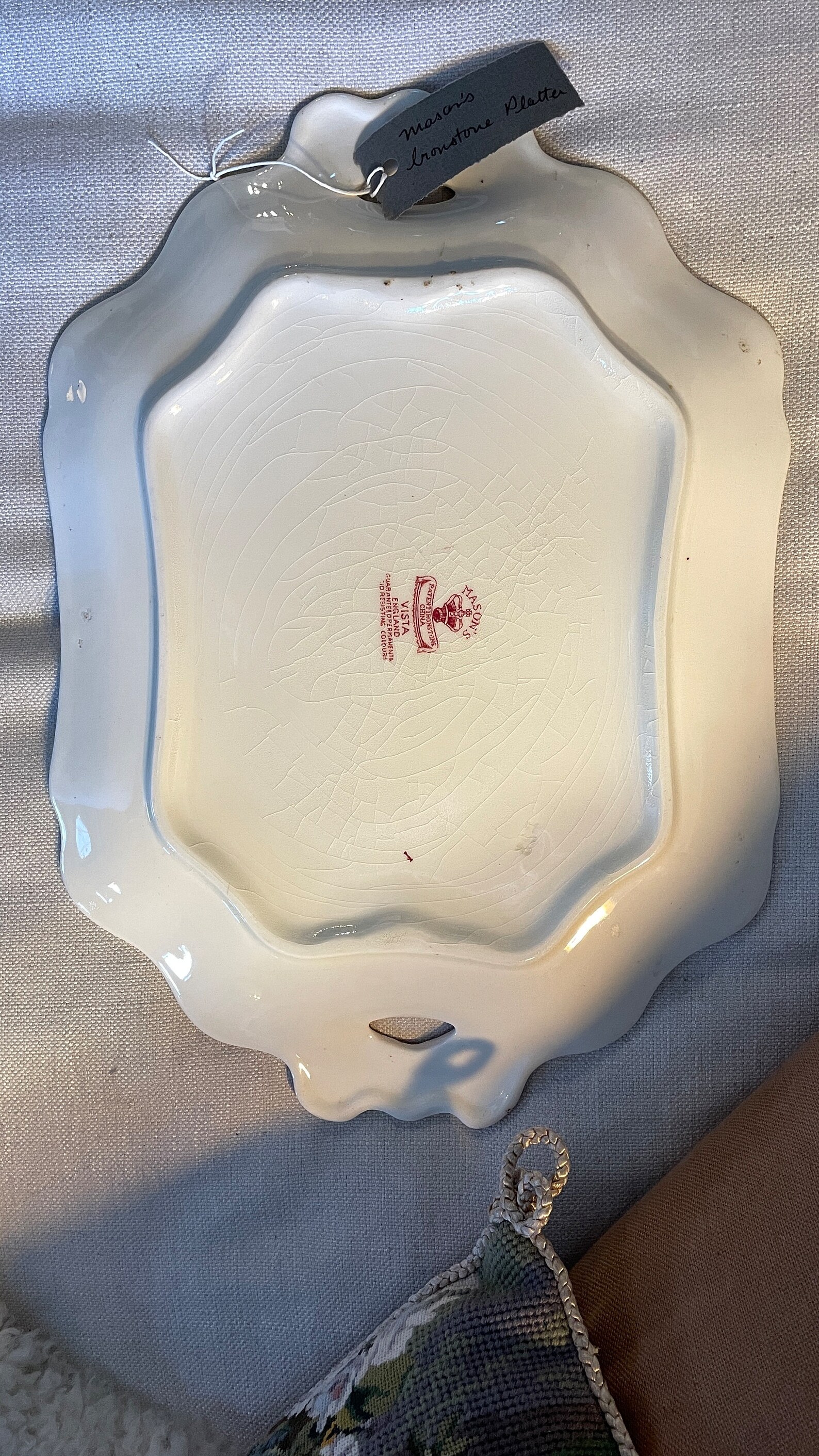 Turkey Platter - Masons Ironstone Centerpiece - Classic Vintage Pattern ...