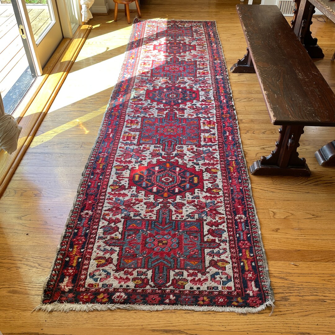 Stunning Heriz Runner - Wool Rug - Etsy