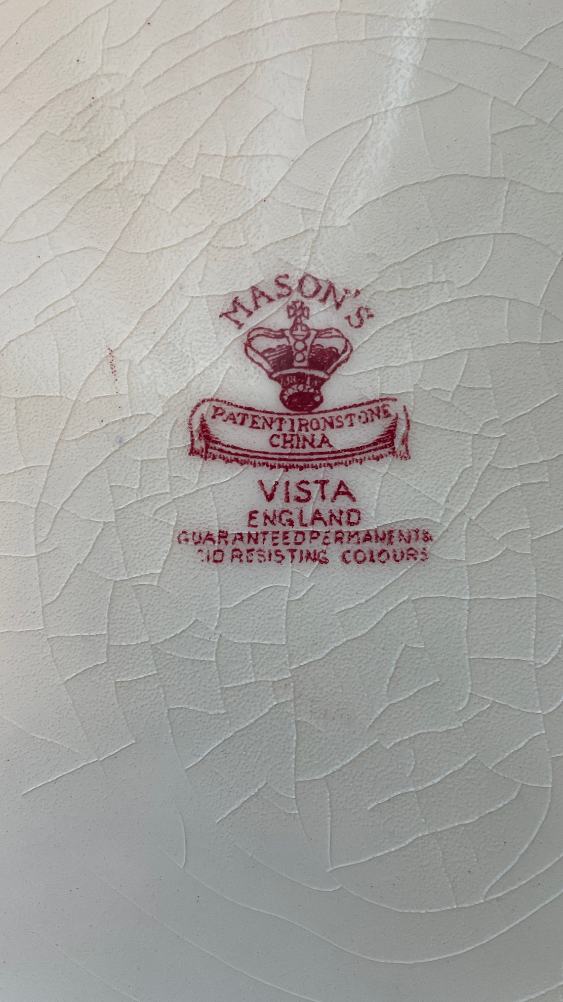 Turkey Platter - Masons Ironstone Centerpiece - Classic Vintage Pattern ...