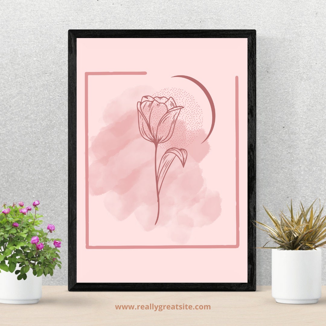 Rose Art Print (three Sizes) - Etsy
