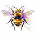 Watercolor Bumblebee Clipart - 16 High Quality Pngs - Digital Download ...