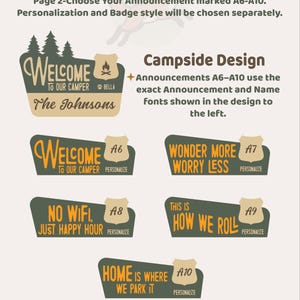 Personalized RV Sign – Custom Camper Family Sign, Wood Travel Trailer ...