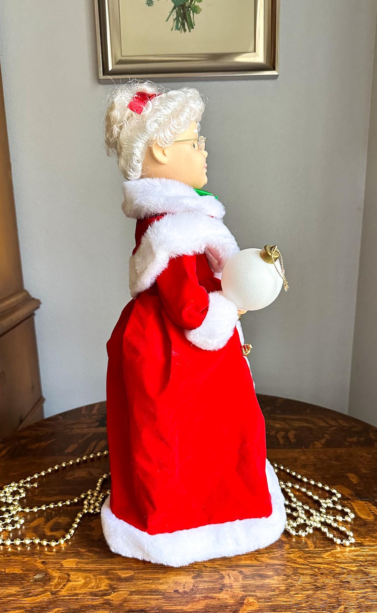 Vintage Mrs. Claus Motion Doll - Etsy