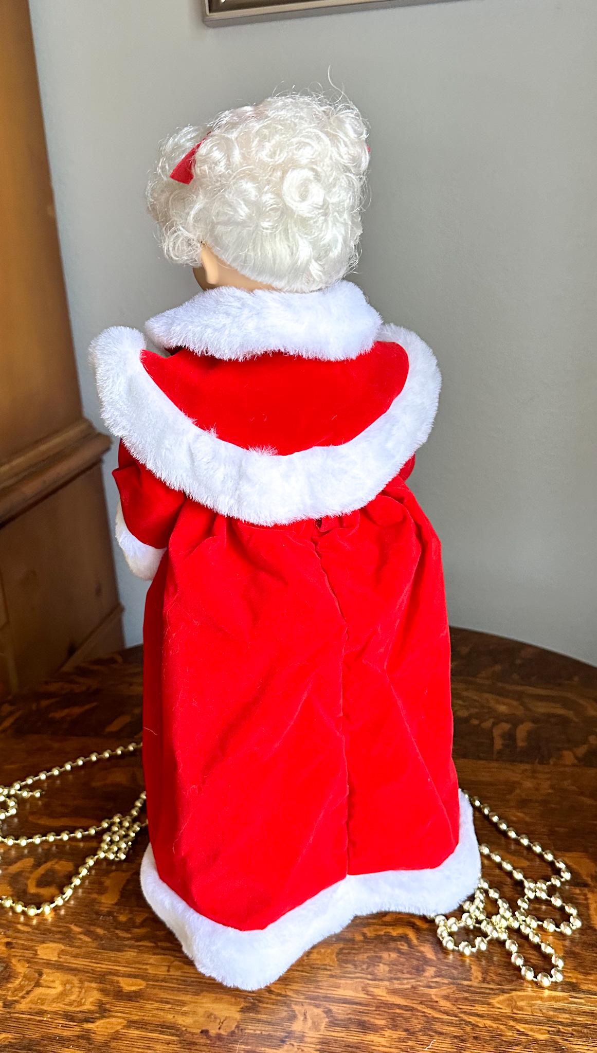 Vintage Mrs. Claus Motion Doll - Etsy