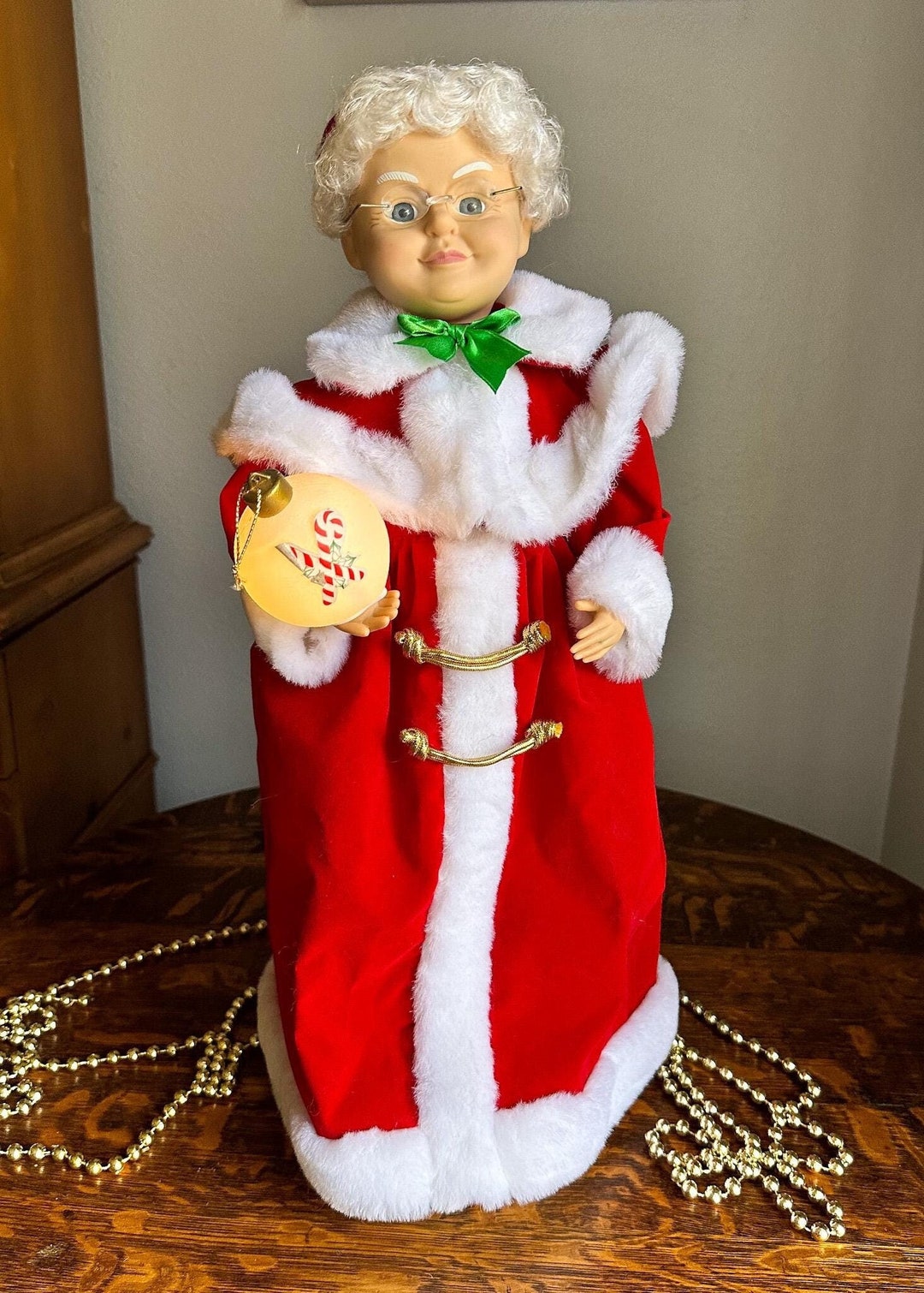 Vintage Mrs. Claus Motion Doll - Etsy