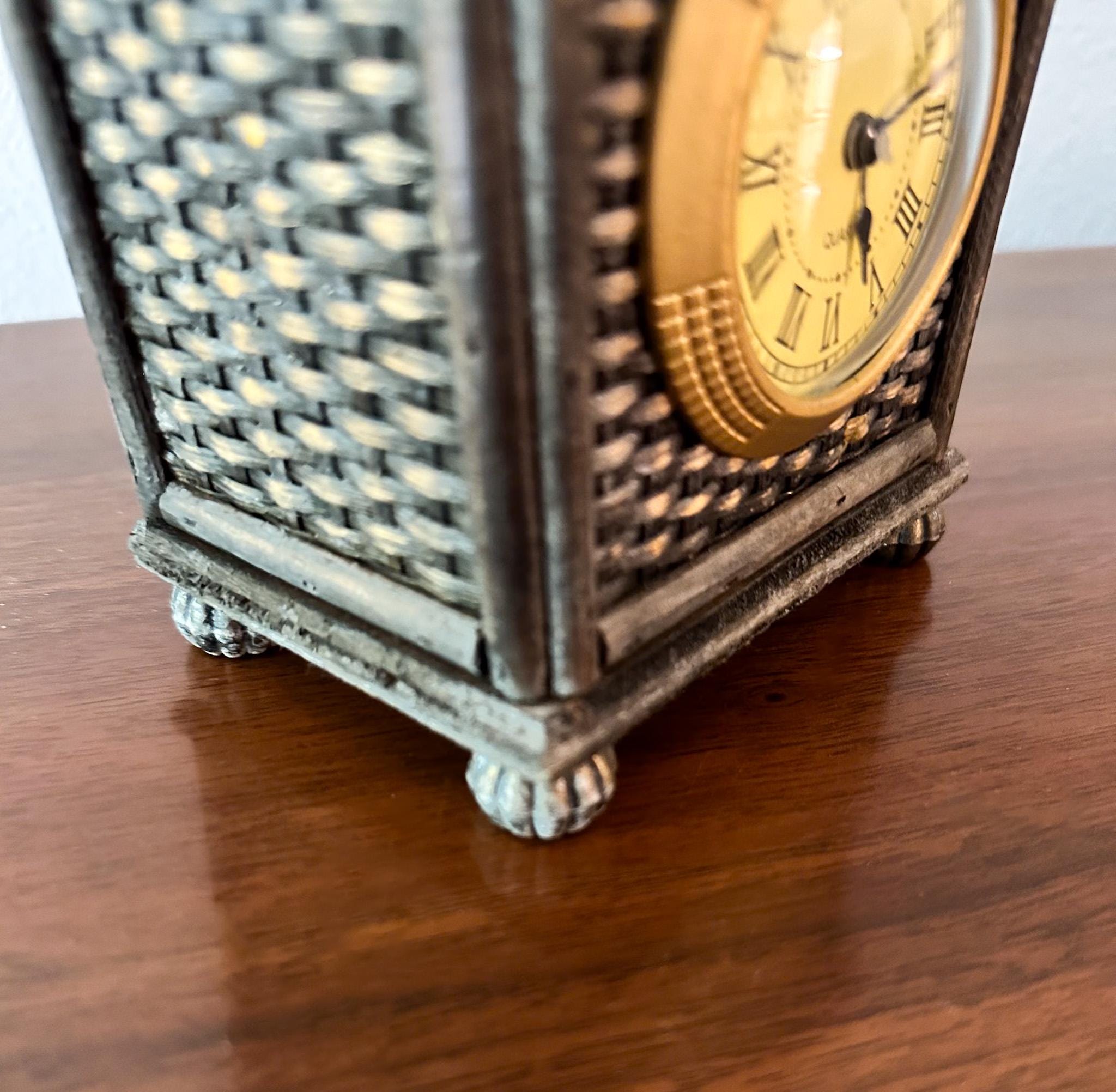 Vintage Wicker Clock - Etsy