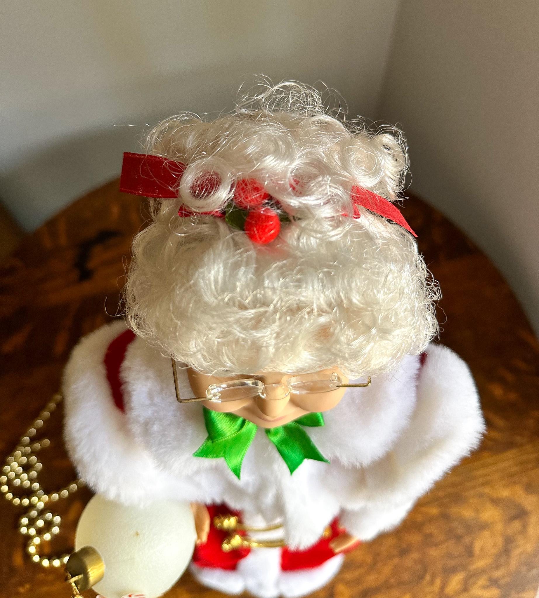 Vintage Mrs. Claus Motion Doll - Etsy