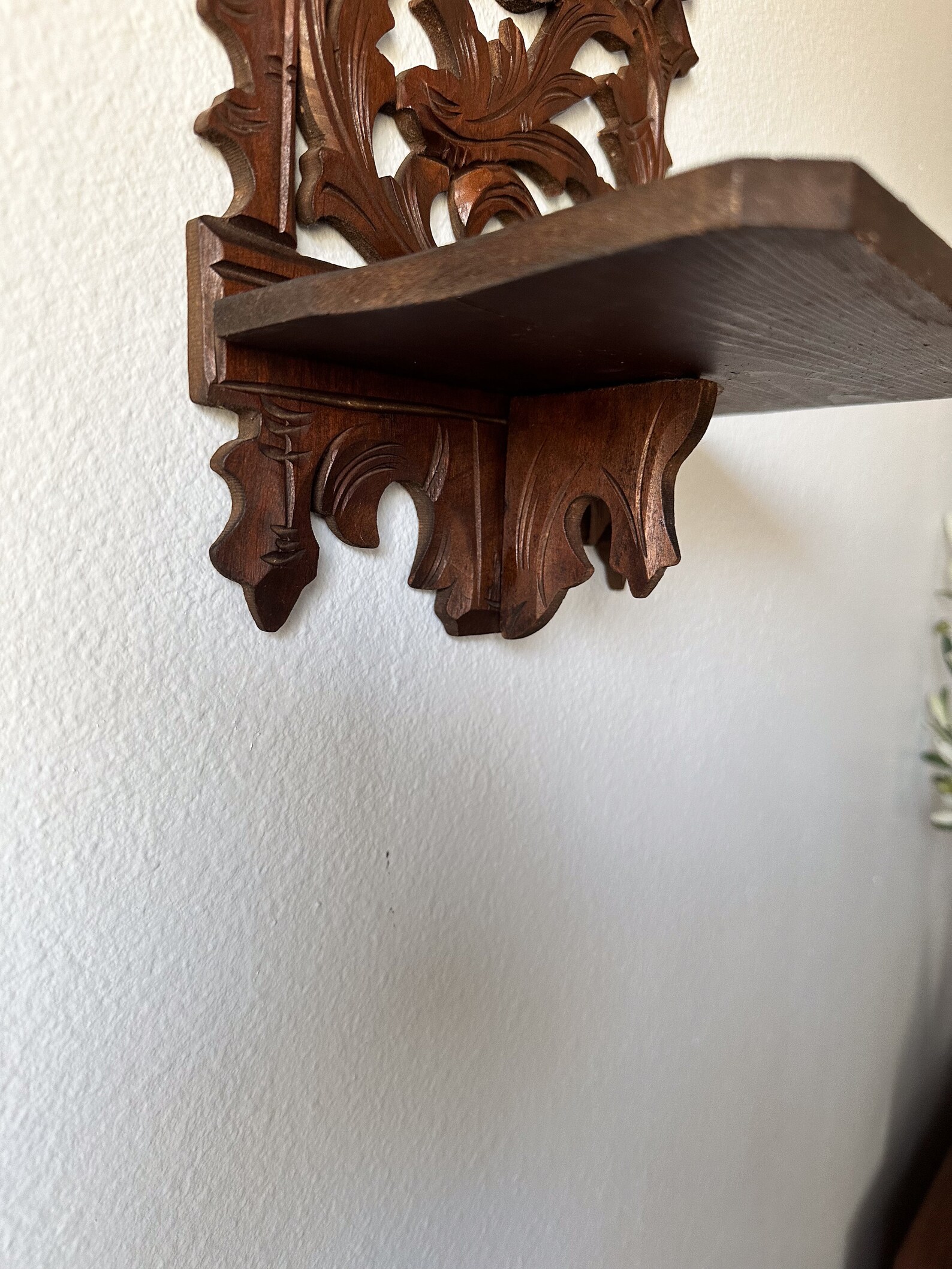 Antique Eastlake Tramp Art Black Forest Eagle Folding Wall Shelf - Etsy