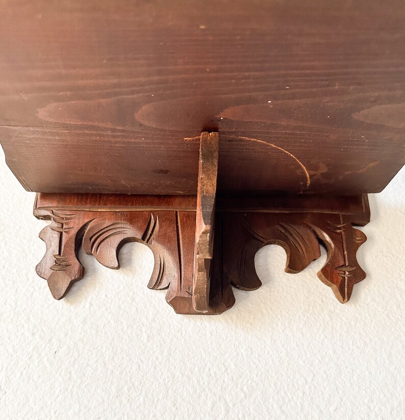 Antique Eastlake Tramp Art Black Forest Eagle Folding Wall Shelf - Etsy