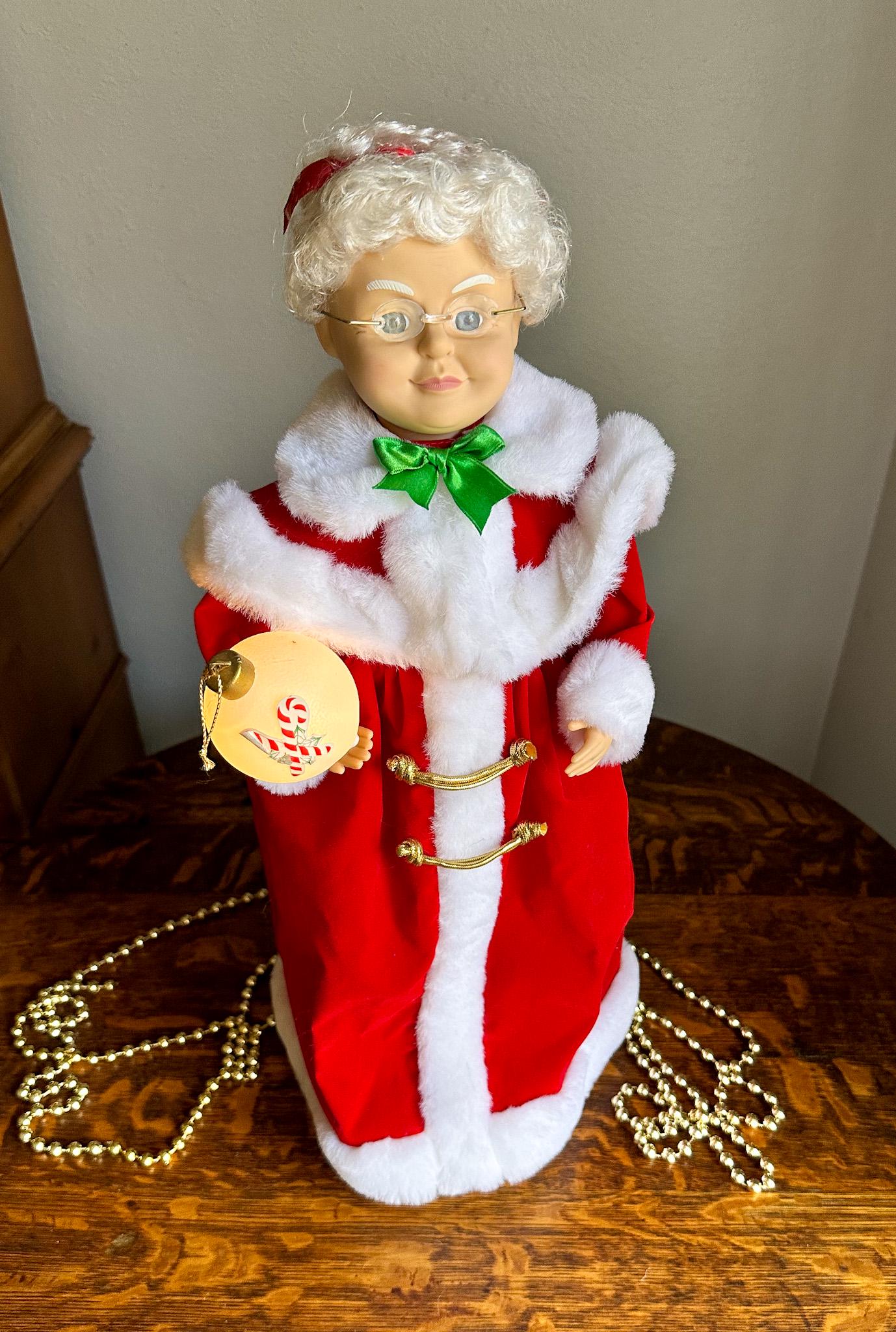 Vintage Mrs. Claus Motion Doll - Etsy