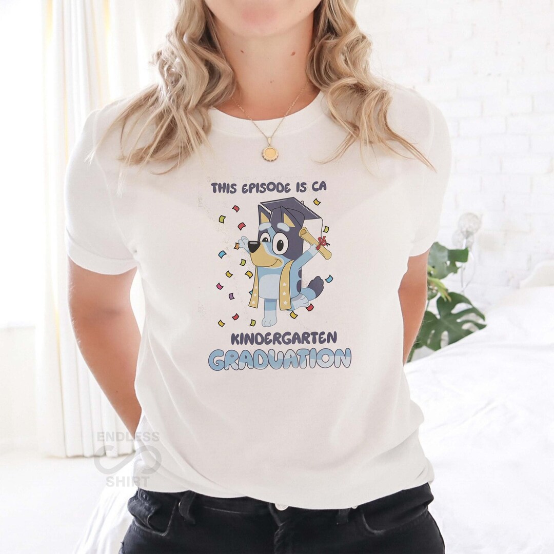 Personalized Bluey School, Custom Bluey Graduation Shirt, Bluey ...