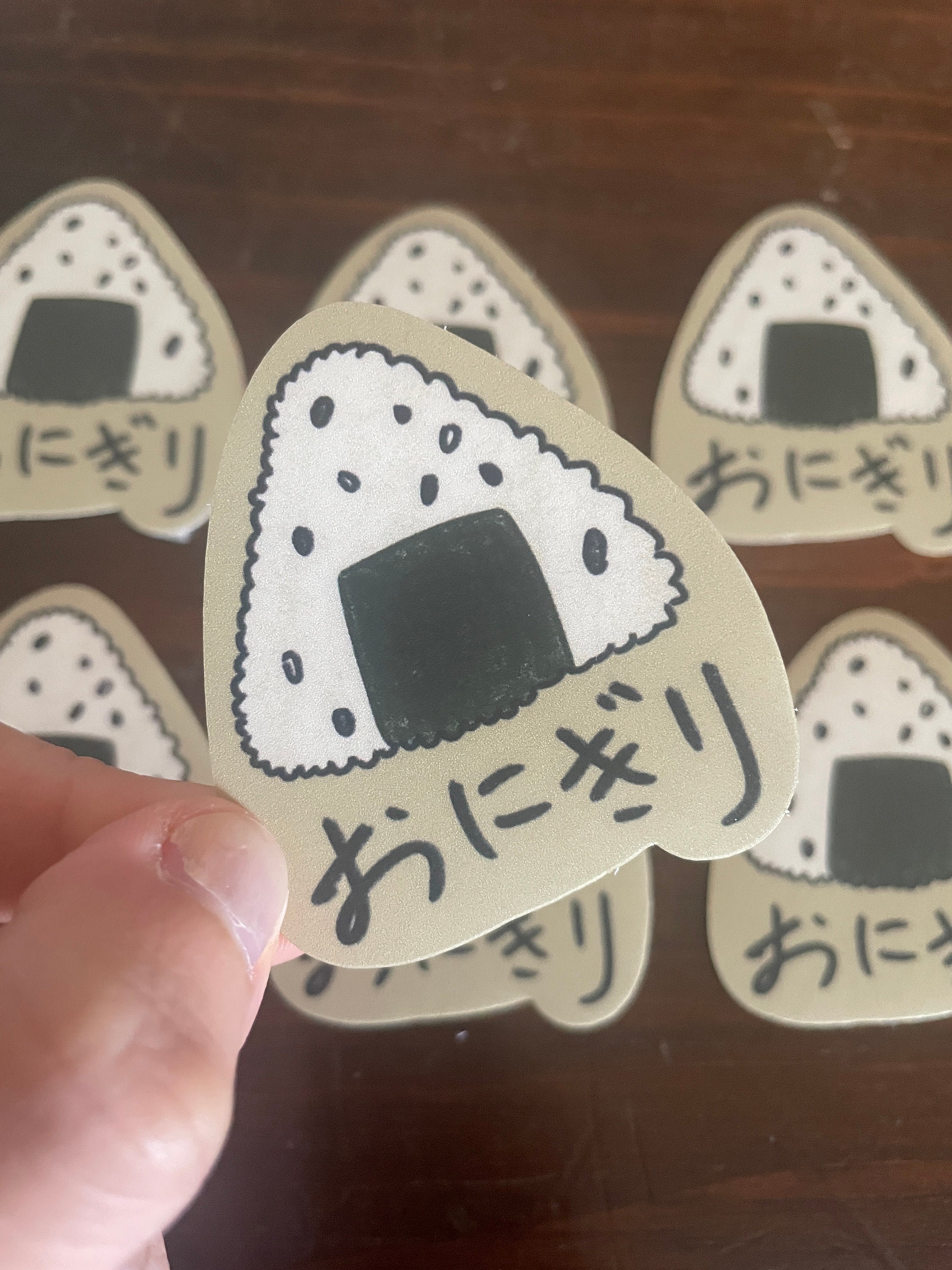 Onigiri Rice Ball Sticker Vinyl Sticker for Phone for Laptop - Etsy