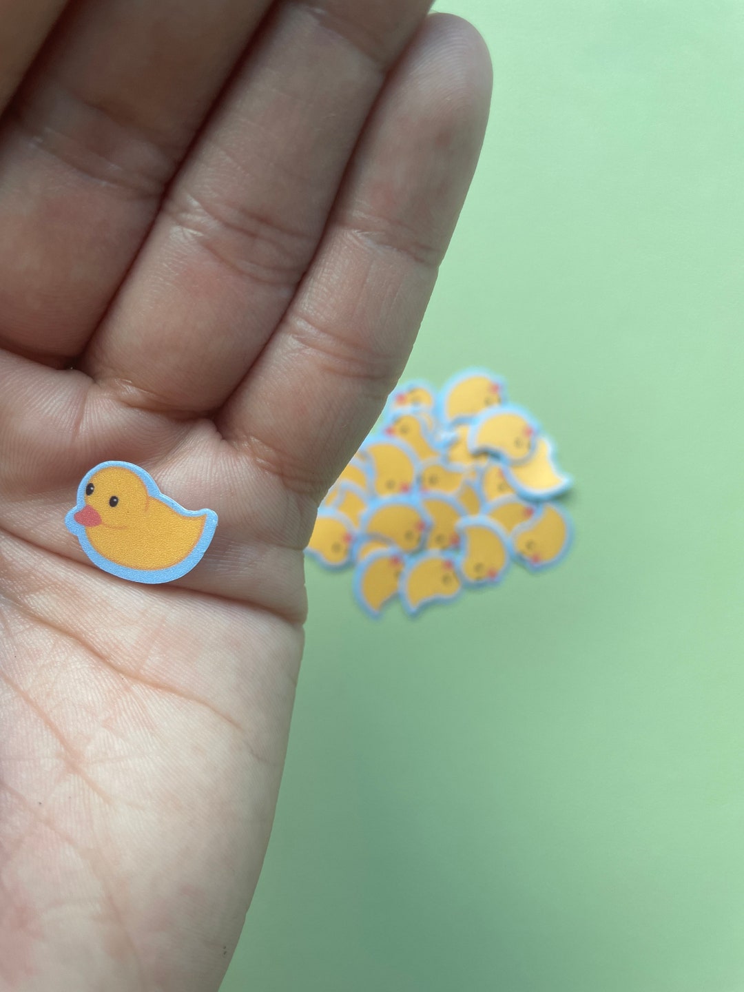 Tiny Cute Duck Stickers Mini Rubber Duckies Waterproof Matte for ...
