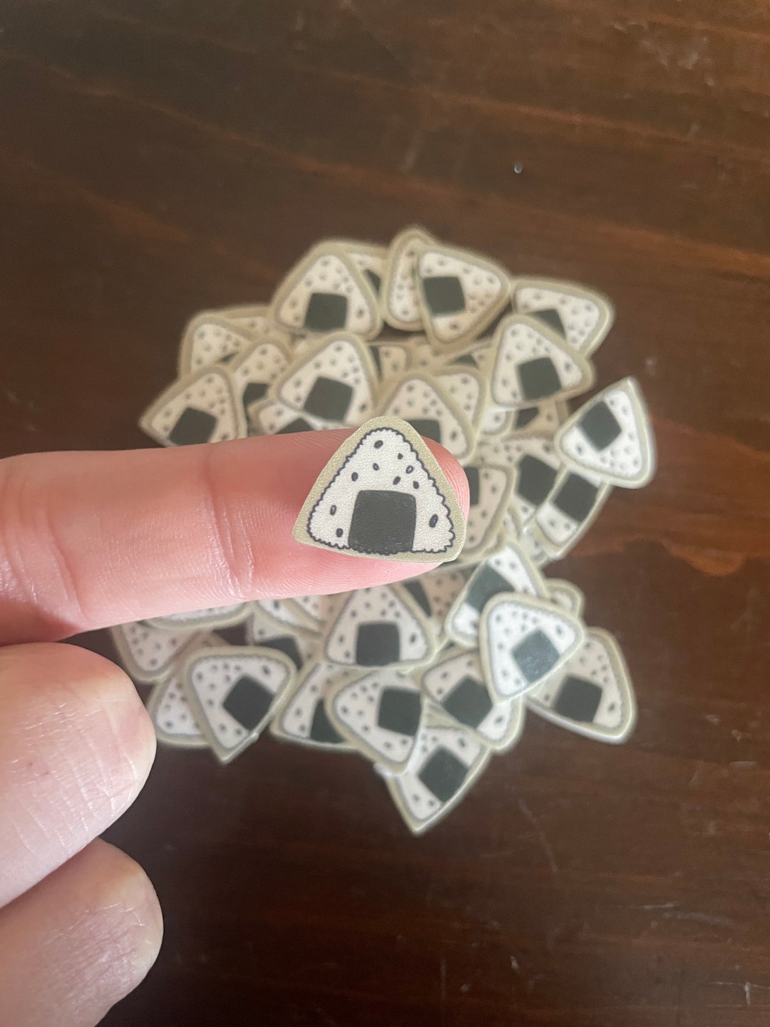 Tiny Onigiri Rice Ball Vinyl Sticker Handmade Sticker - Etsy