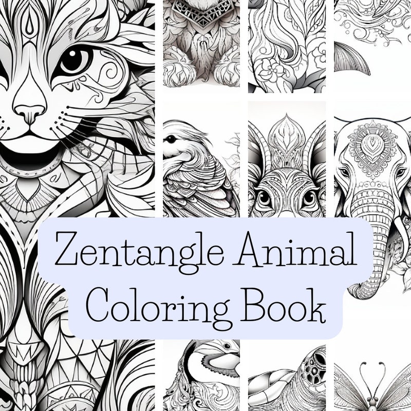 Zentangle Animal Art - Etsy