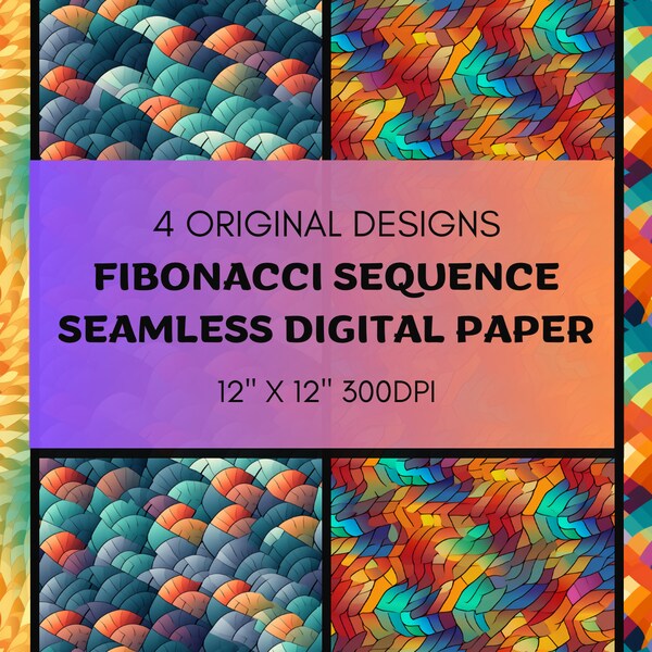 Fibonacci Design Art - Etsy