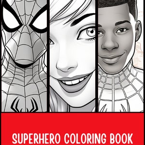 Superhero Coloring Book - Spider-man, Avengers (printable Pages) - Etsy