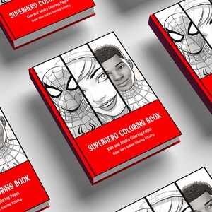 Superhero Coloring Book - Spider-man, Avengers (printable Pages) - Etsy
