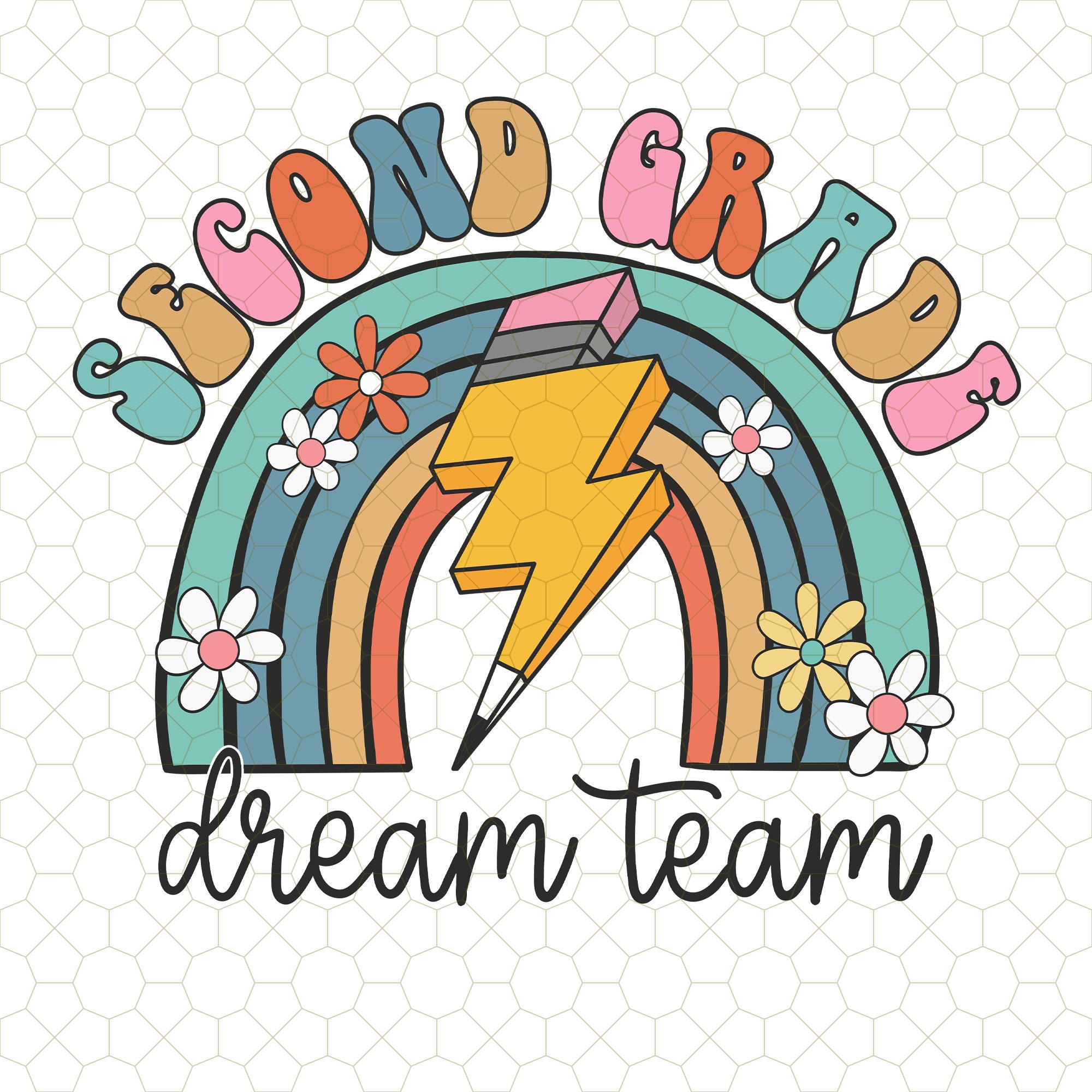 2nd Grade Dream Team Back to School Png, Second Grade Dream Team Png ...