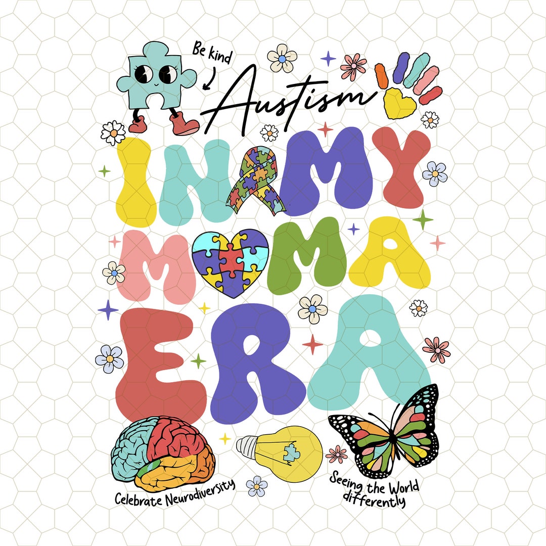 Autism in My Mama Era Png, Autism Mom Png, Autism Mom Awareness Png ...