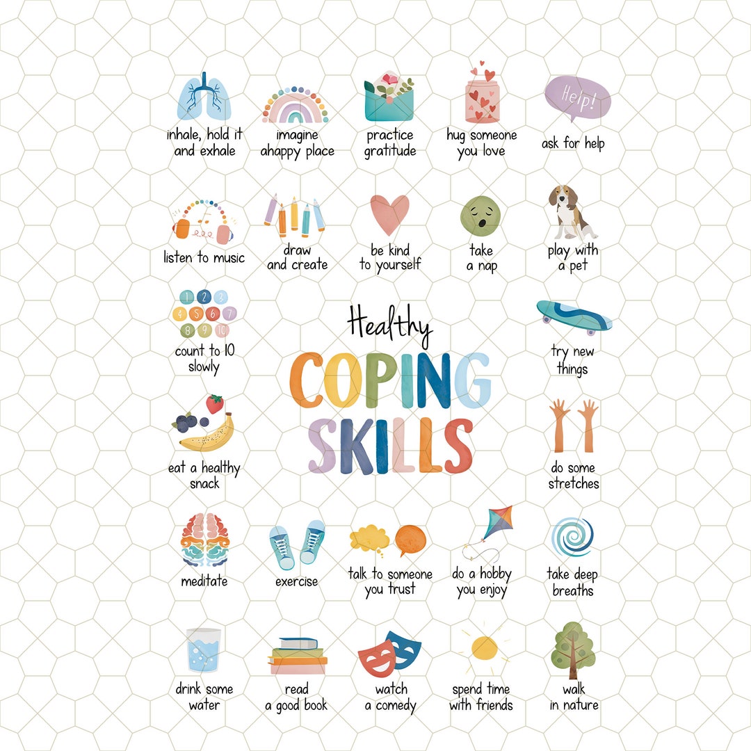 Healthy Coping Skill Mental Health Png, Coping Skills Alphabet Png, ABC ...