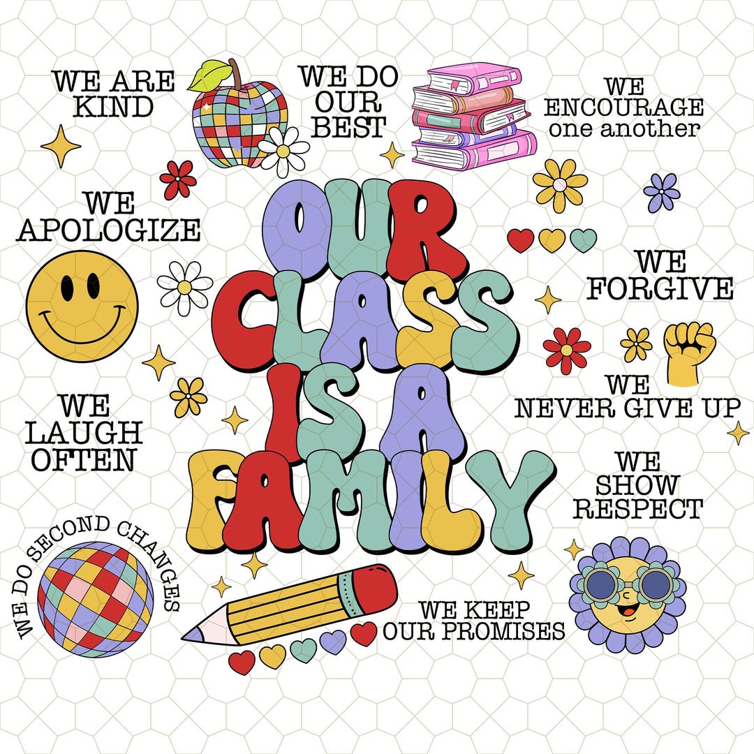 Our Class is A Family Back to School Png, Teacher Png, Teacher ...