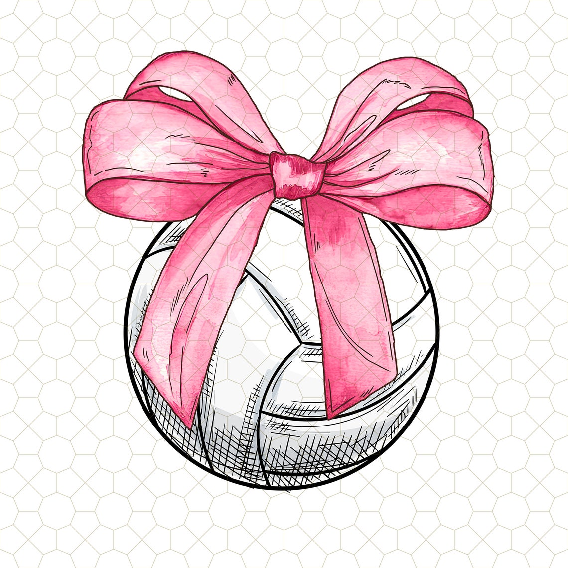Volleyball Coquette Bows Png, Coquette Volleyball Png, Coquette Bows ...