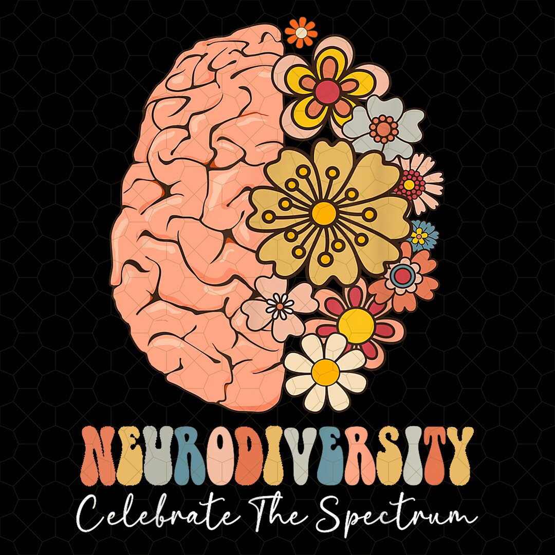Neurodiversity Celebrate the Spectrum Brain Autism Awareness Png ...