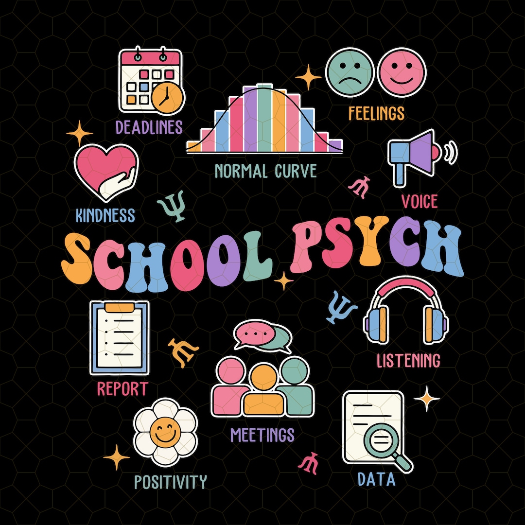 School Psych Retro Groovy Png, School Psychologist Png, School ...