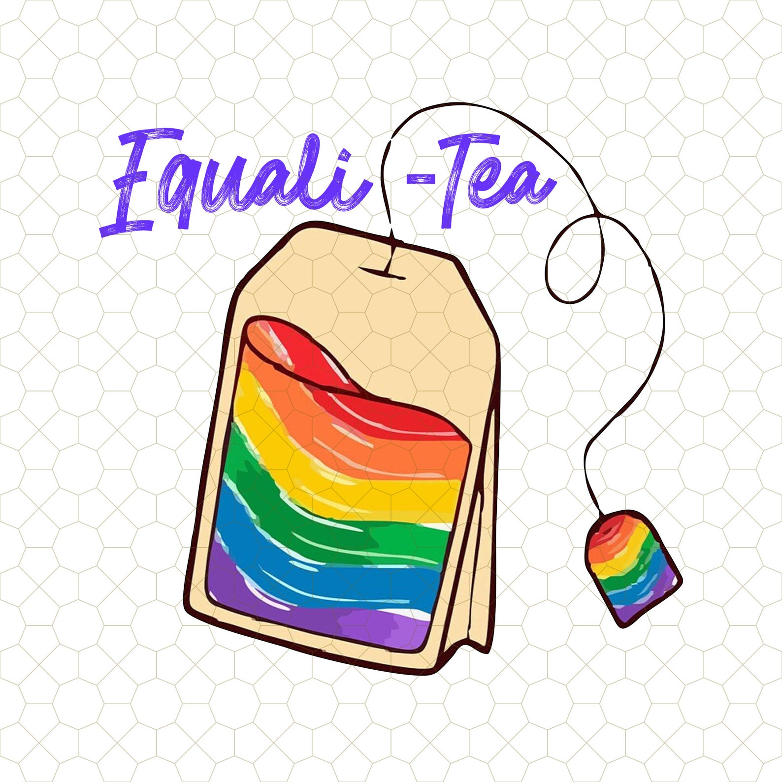 Equali-tea LGBTQ Png, Pride Png, Rainbow Png, Pride Month Png, LGBTQ ...