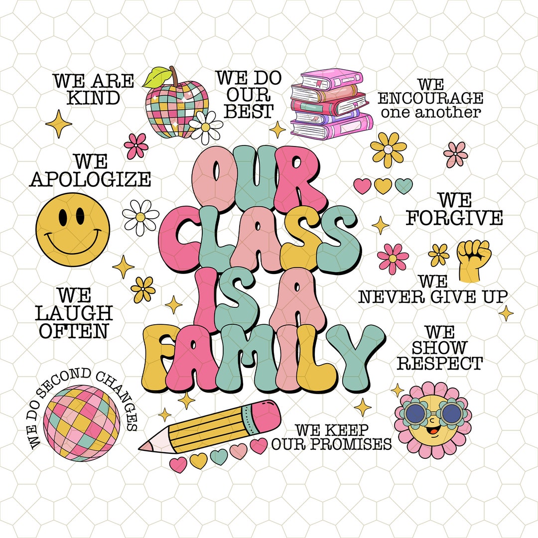 Our Class is A Family Back to School Png, Teacher Png, Teacher ...