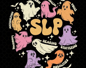 SLP Halloween Png, Speech Therapy Png, SLP Ghost Png, Speech Therapy ...