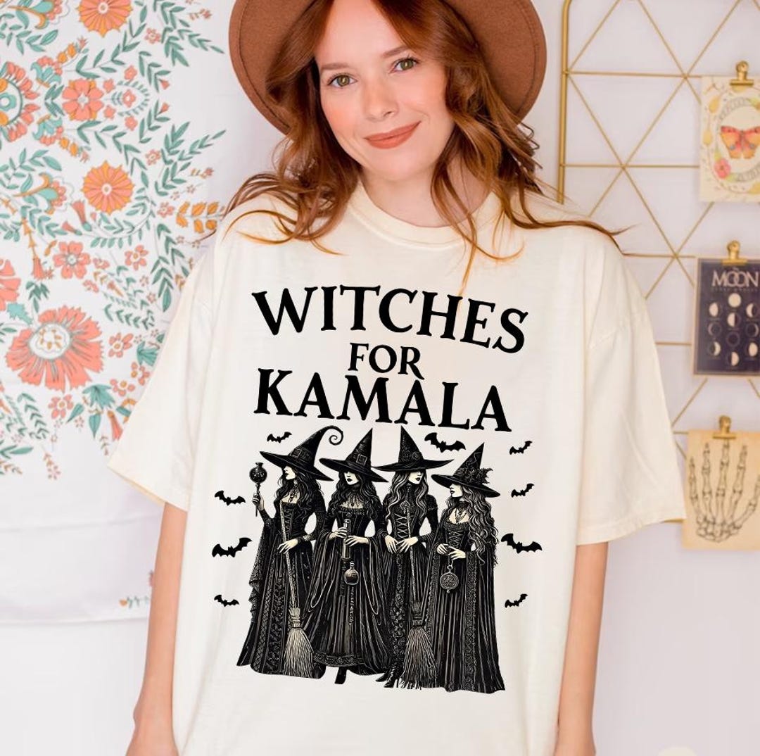 Vintage Witches for Kamala 2024 Shirt, Tim Walz Shirt, Boho Aesthetic ...