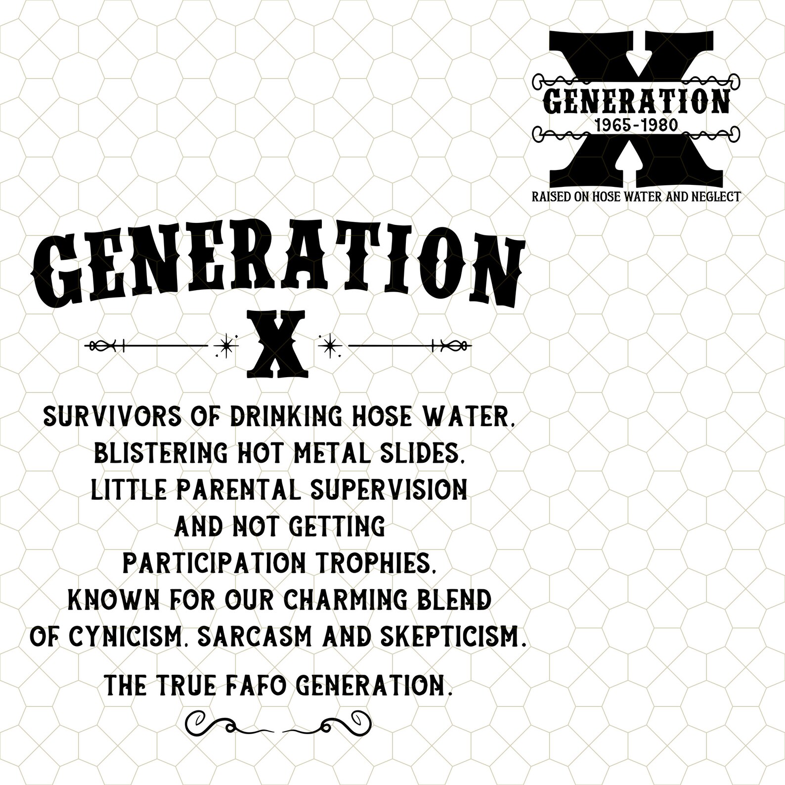 Generation X 1965-1980 Png, Gen X Png, Generation X Png, Raised on Hose ...