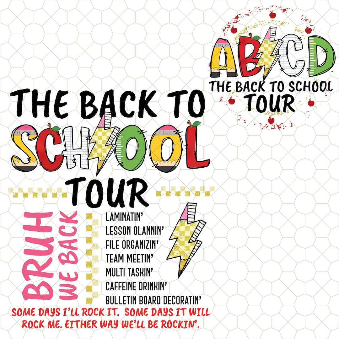 ABCD the Back to School Tour Png, Back to School, End of Year Png ...