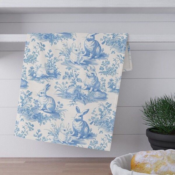 Toile Kitchen Towel - Etsy